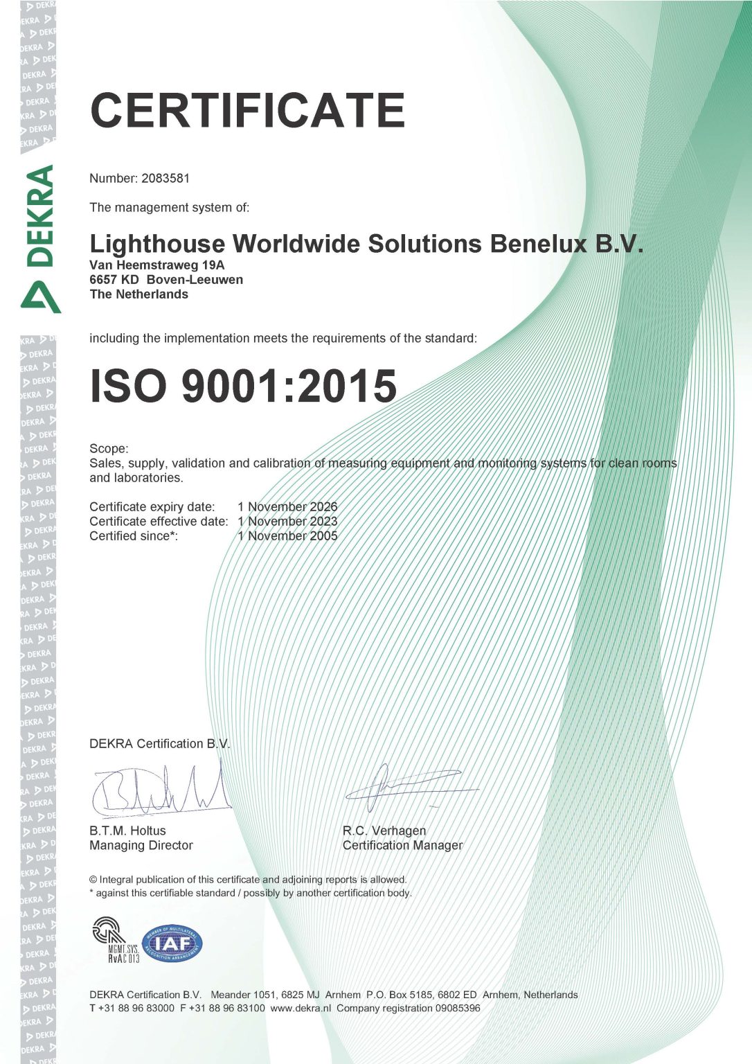 Lighthouse Worldwide's ISO Registrations / Certifications - Lighthouse ...