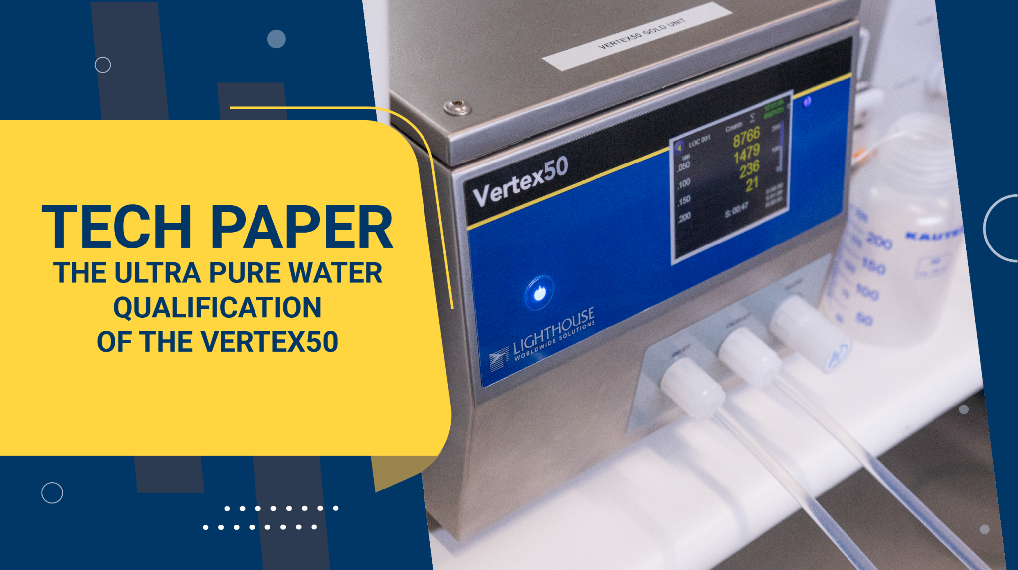 The Ultra Pure Water Qualification of the Vertex50